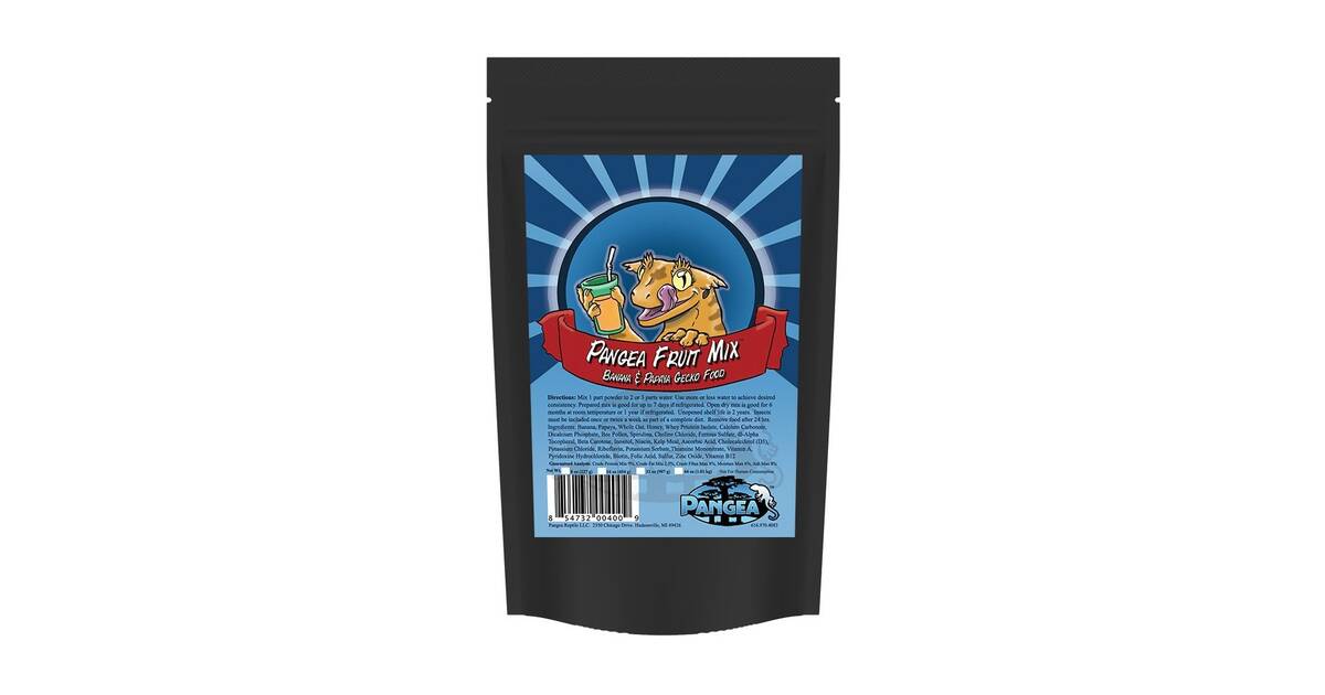 Pangea Banana/Papaya Fruit Mix Comple. Crested Gecko Food 227gr