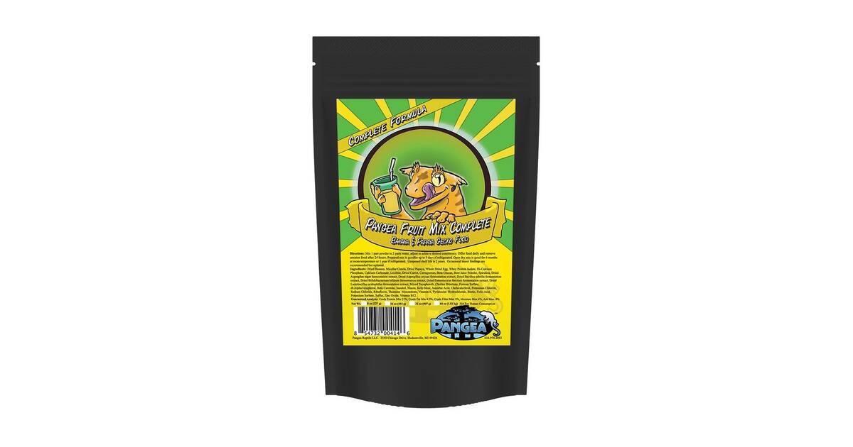 Pangea Banana/Papaya Fruit Mix Complete Crested Gecko Food 454gr